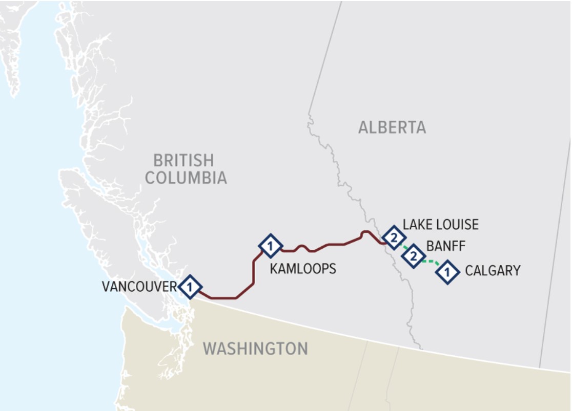 Rocky Mountaineer First Passage to the West Discovery - World Journeys ...