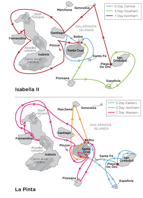 Galapagos Islands: Yacht Isabela II & Yacht La Pinta - World Journeys ...